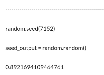 python random module - seed number - generate map - recreate map - itch.io
