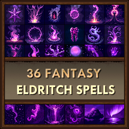 64x64 Fantasy Eldritch Spell Pack by XPirateKingX