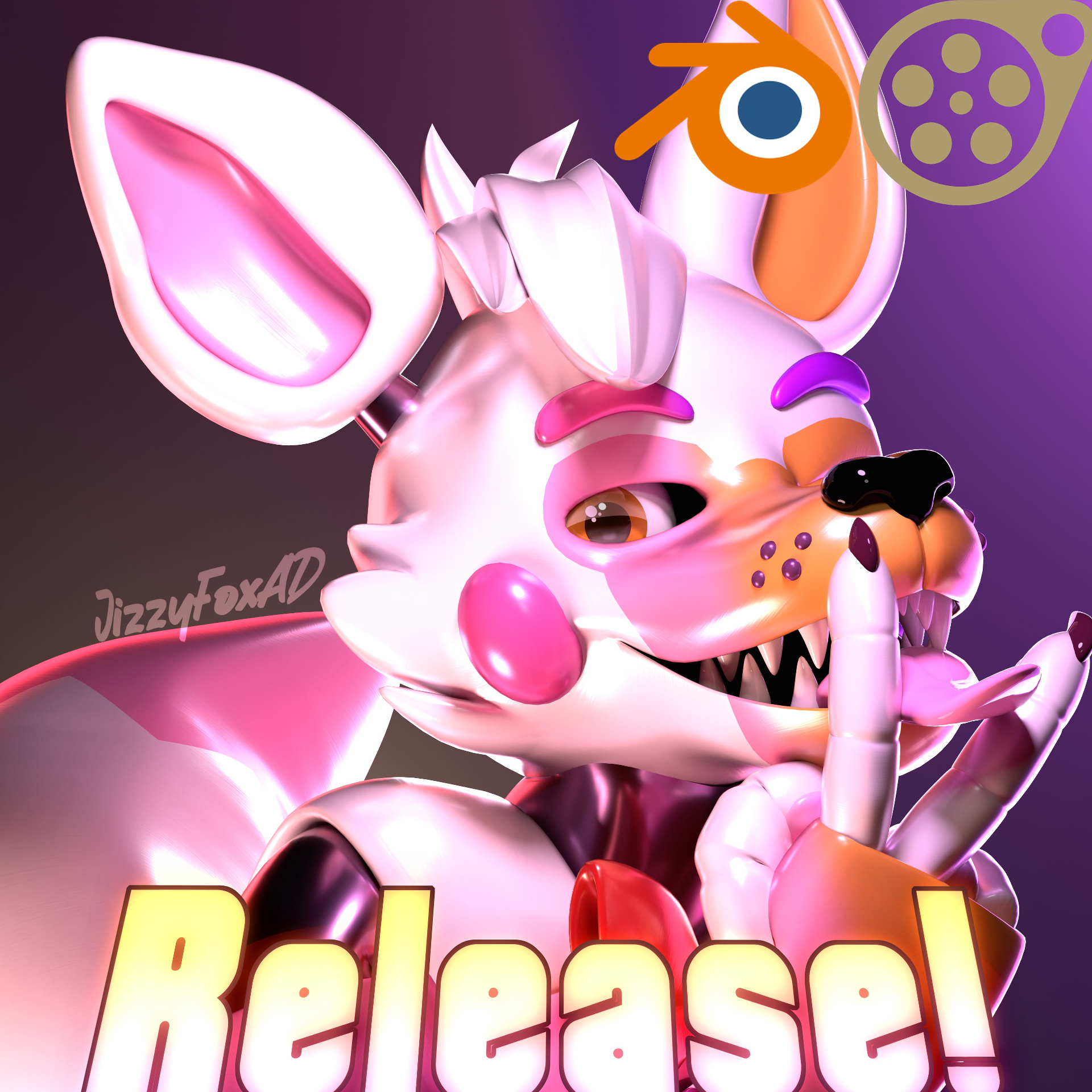 Funtime Foxy and Lolbit by JizzyFoxAD