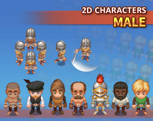 2D Characters - Male by Daniel Thomas