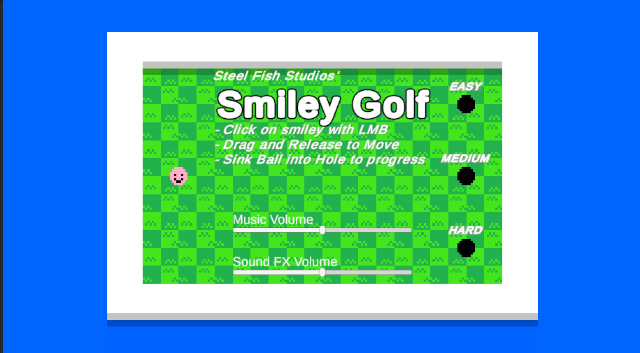 Smiley Golf by Steel Fish Studios LLC