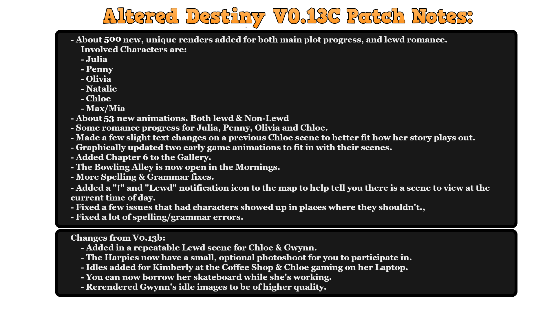 Altered Destiny V0.13c is now on itch.io! - itch.io