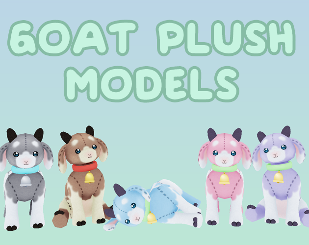 Goat Plush Models by RikaCreature