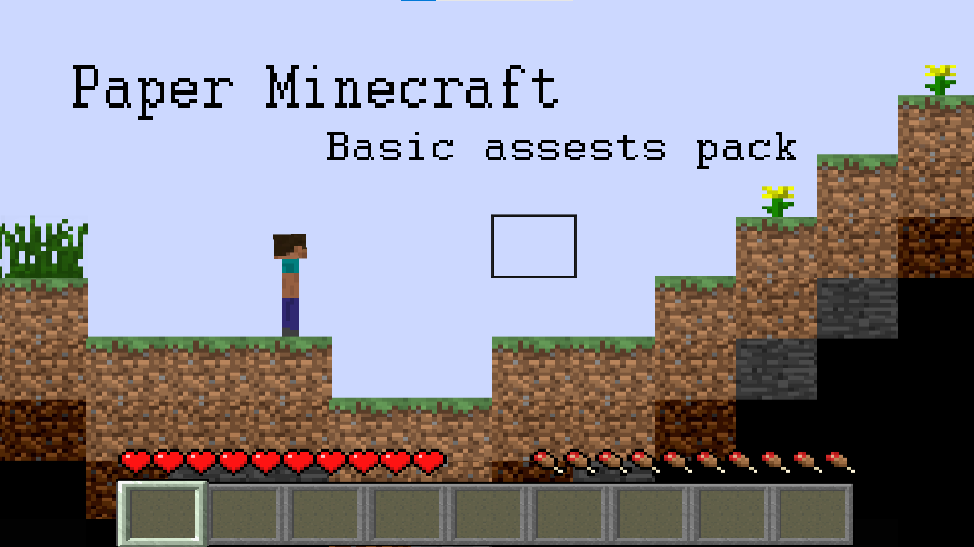 Paper Minecraft Assets by C.M.W_Voxy