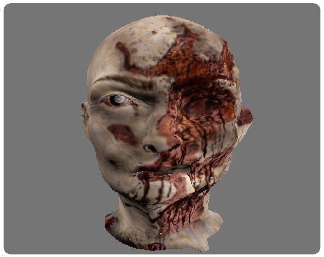 Zombie Head Texture Animated and Game Ready Assets Pack. by RUDE-RUDY ...