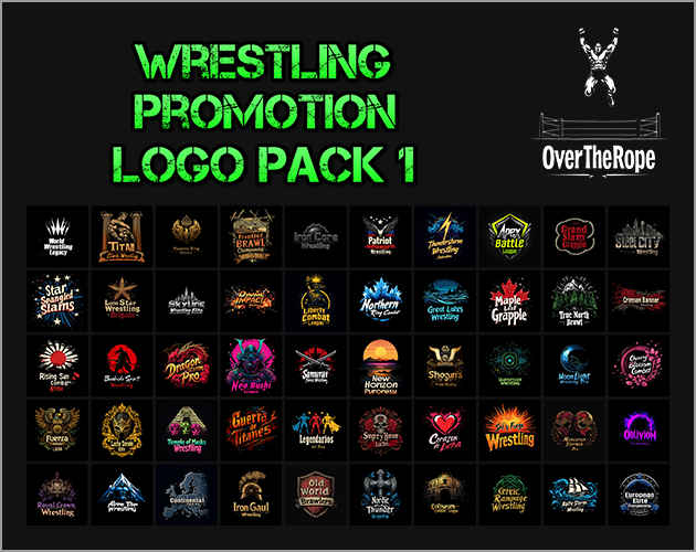 Wrestling Promotion Logo Pack 1 by OverTheRope