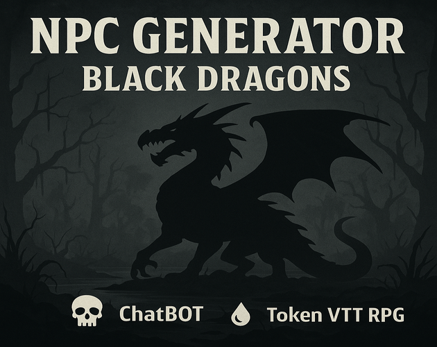 NPC Generator - Black Dragons by Level Épico