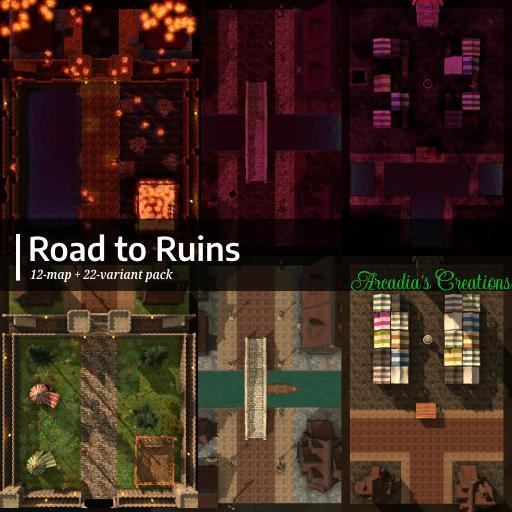 Road to Ruins: Fantasy & Urban/City Maps by Arcadia's Creations