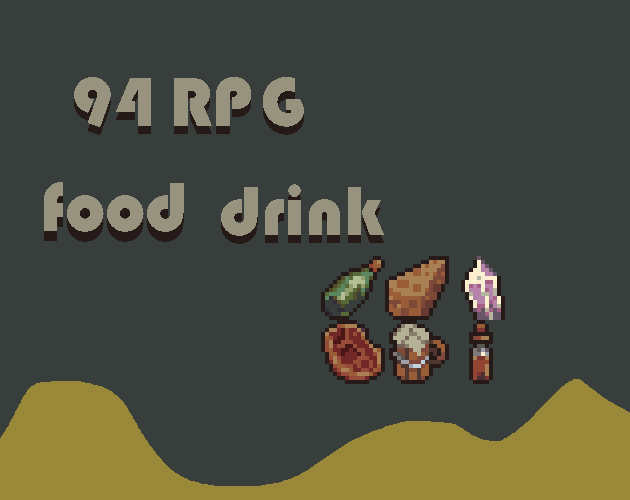 94 RPG food drink icons by Wabby Wabbo