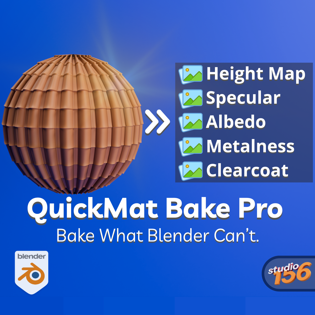QuickMat Bake Pro – Ultimate Texture Baking Tool for Blender by Studio156
