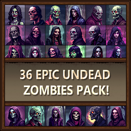 64x64 Epic Undead Zombies Pack! by XPirateKingX
