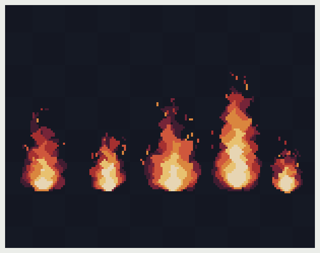 Pixel Fire Asset Pack 2 by Devkidd