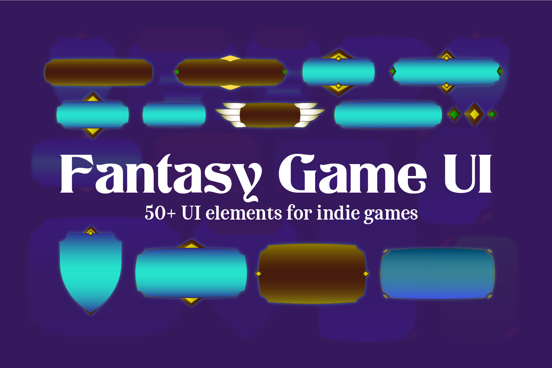 Fantasy Game UI Kit by kozmobotgames