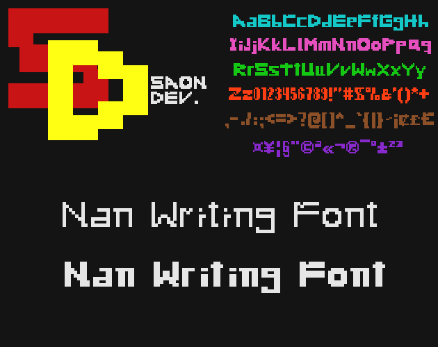 Nan Writing Fonts by SaonDev