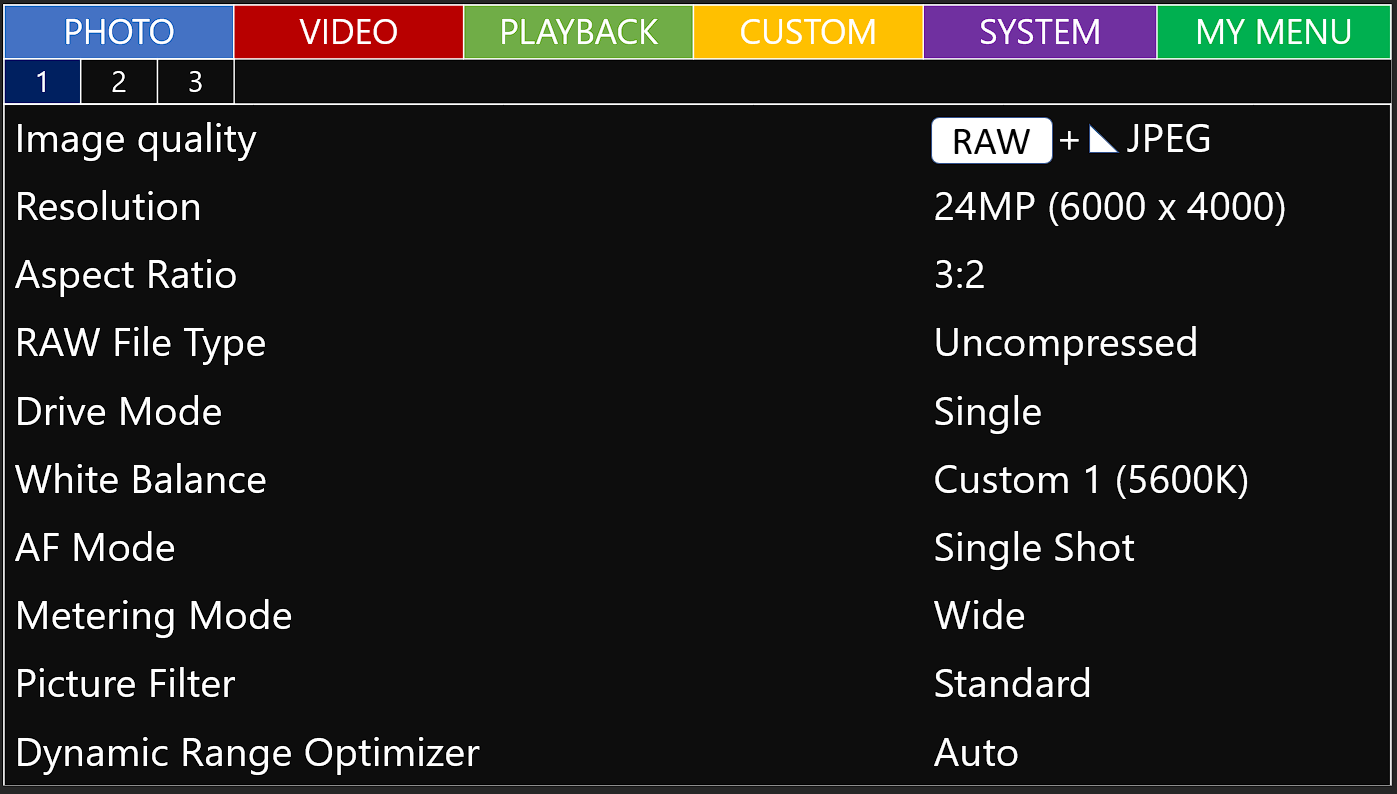 Ztech Camera Menu UI by zeinalfa