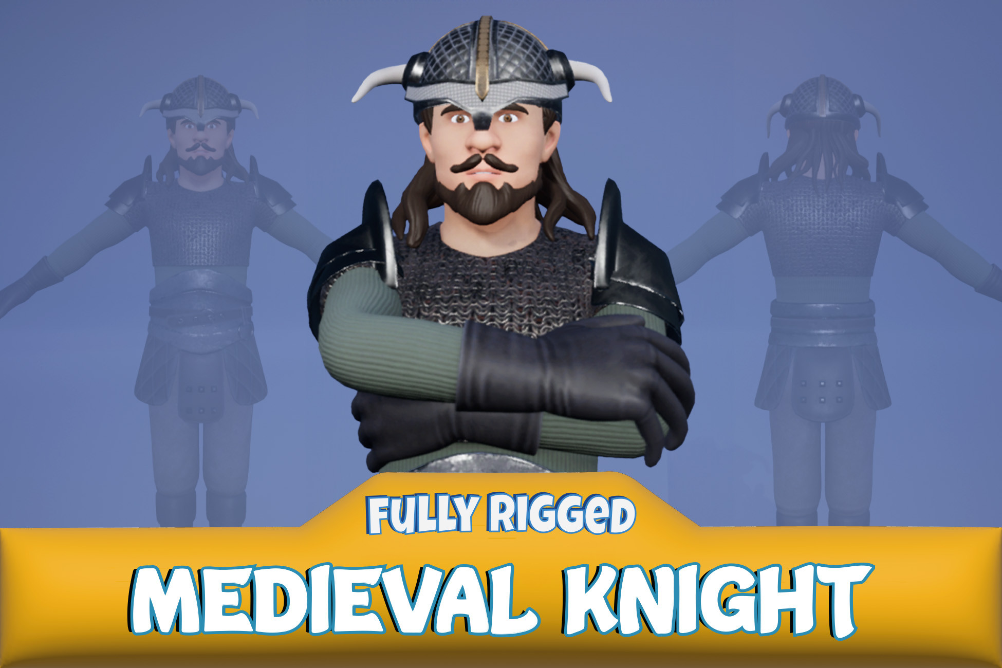 Medieval Knight v2.0 (Unity, UE) by hayq_art