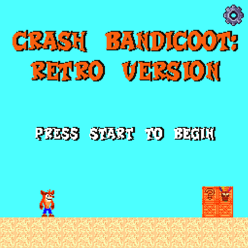 Crash Bandicoot: Retro Version (fangame) by Jasu14