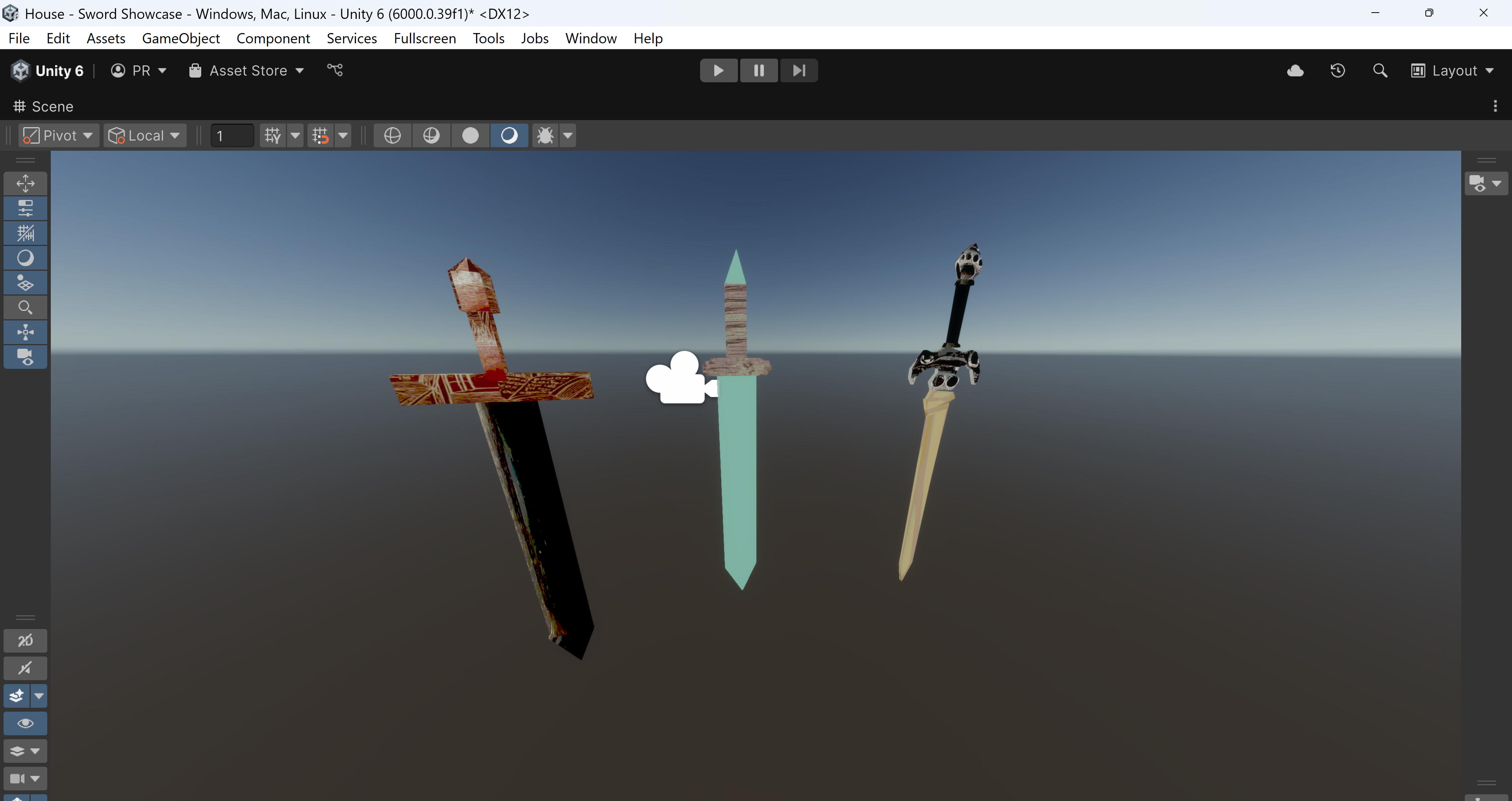 HDRP PSX Shader With Swords by Nostalgic Games TM