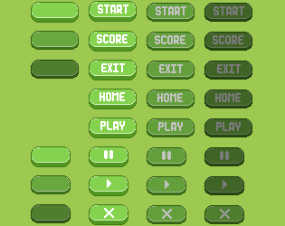 Pixel Art UI Buttons Pack by greedy_toad