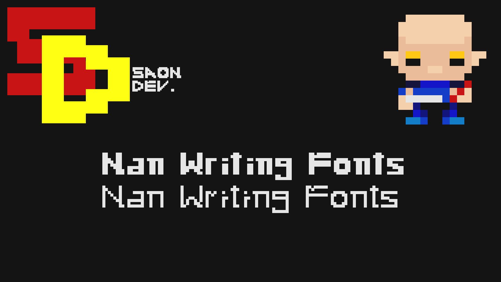 Nan Writing Fonts by SaonDev