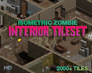 Zombie Interior - HD Isometric Tileset by SmallScaleInt