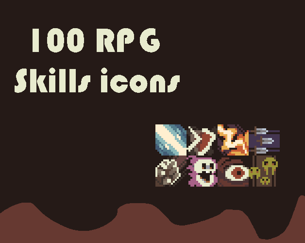 100 RPG Skills icons by Wabby Wabbo