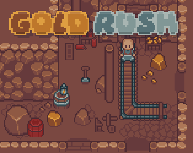 Gold Rush - Topdown 2D Cave Asset Pack [16X16] by Josh Standring