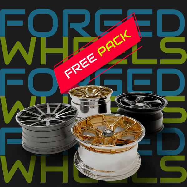 Free AI Generated High Poly Wheels & Rims Pack - PBR Textures for ...