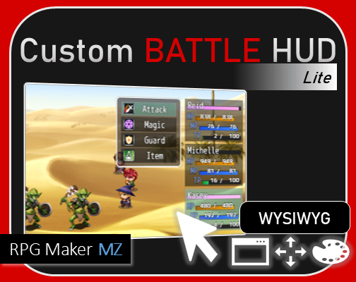 [RPG Maker] WYSIWYG UI Editor - Battle (Lite) by Aerosys