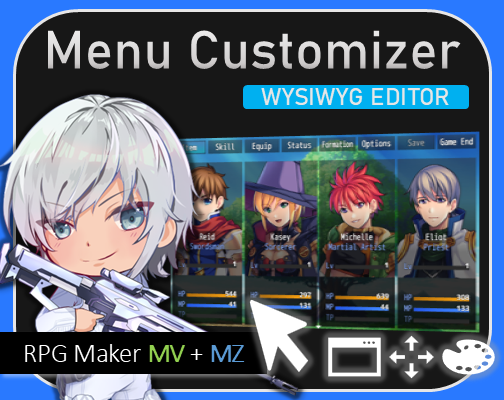 [RPG Maker] WYSIWYG UI Editor - Main Menu by Aerosys