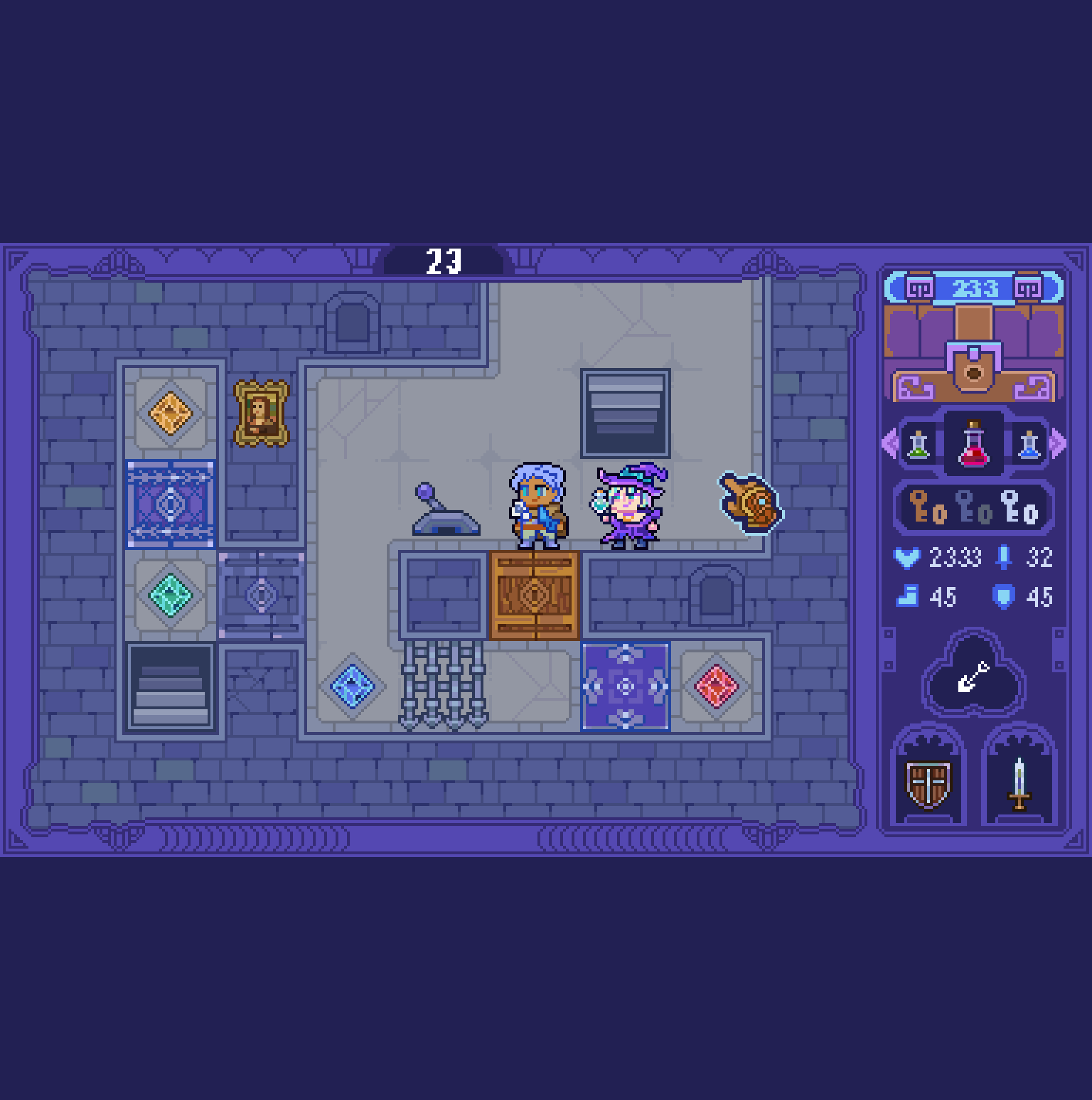 Magic Tower style pixel art asset by catpaper