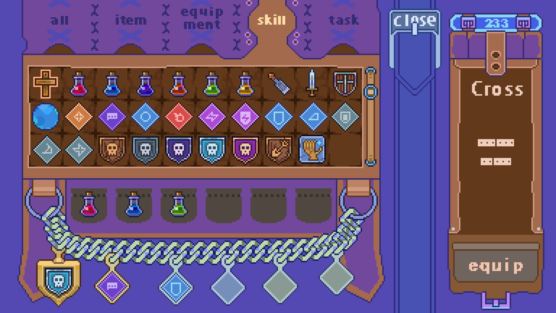Magic Tower style pixel art asset by catpaper
