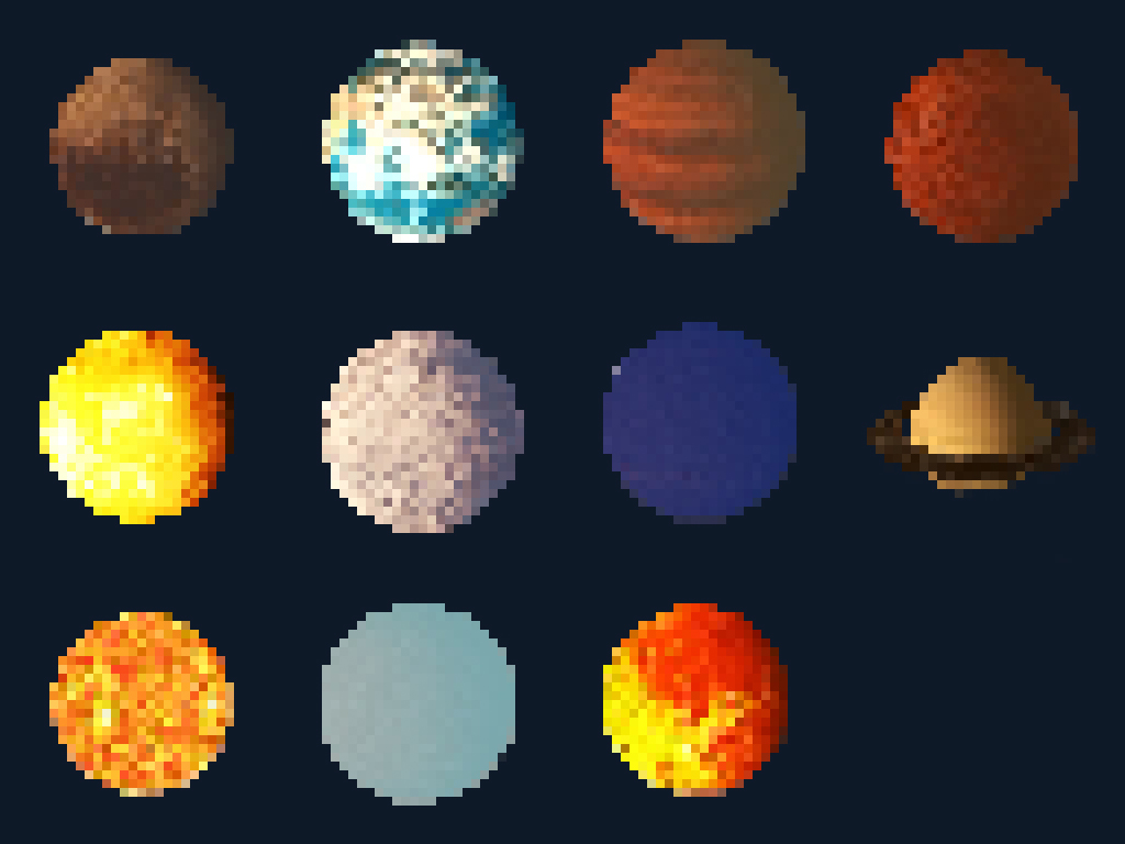 pixel planet by Master