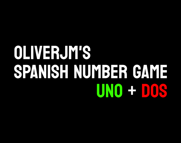 SpanishNumbers by oliverjm games