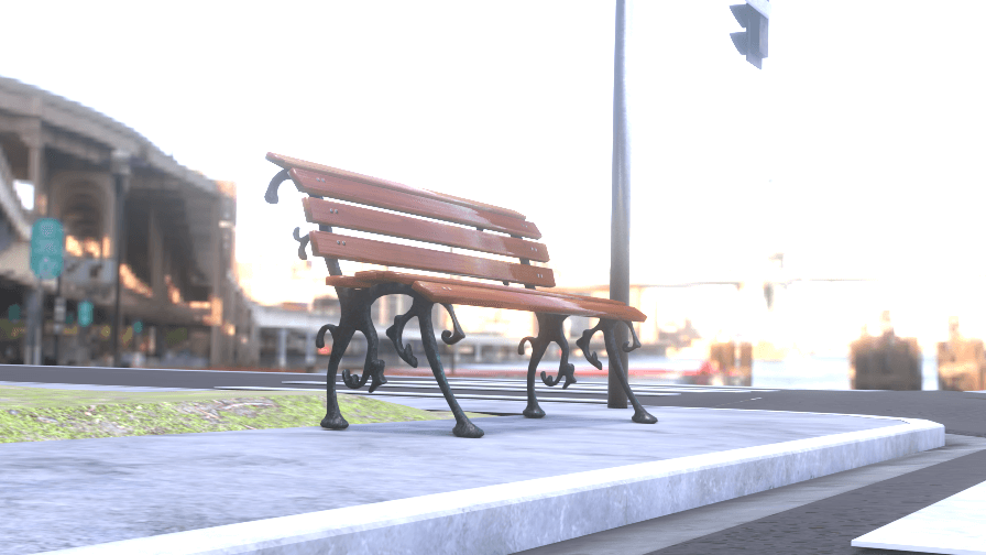 Park Bench - Brazilian Road Props by Nayvos