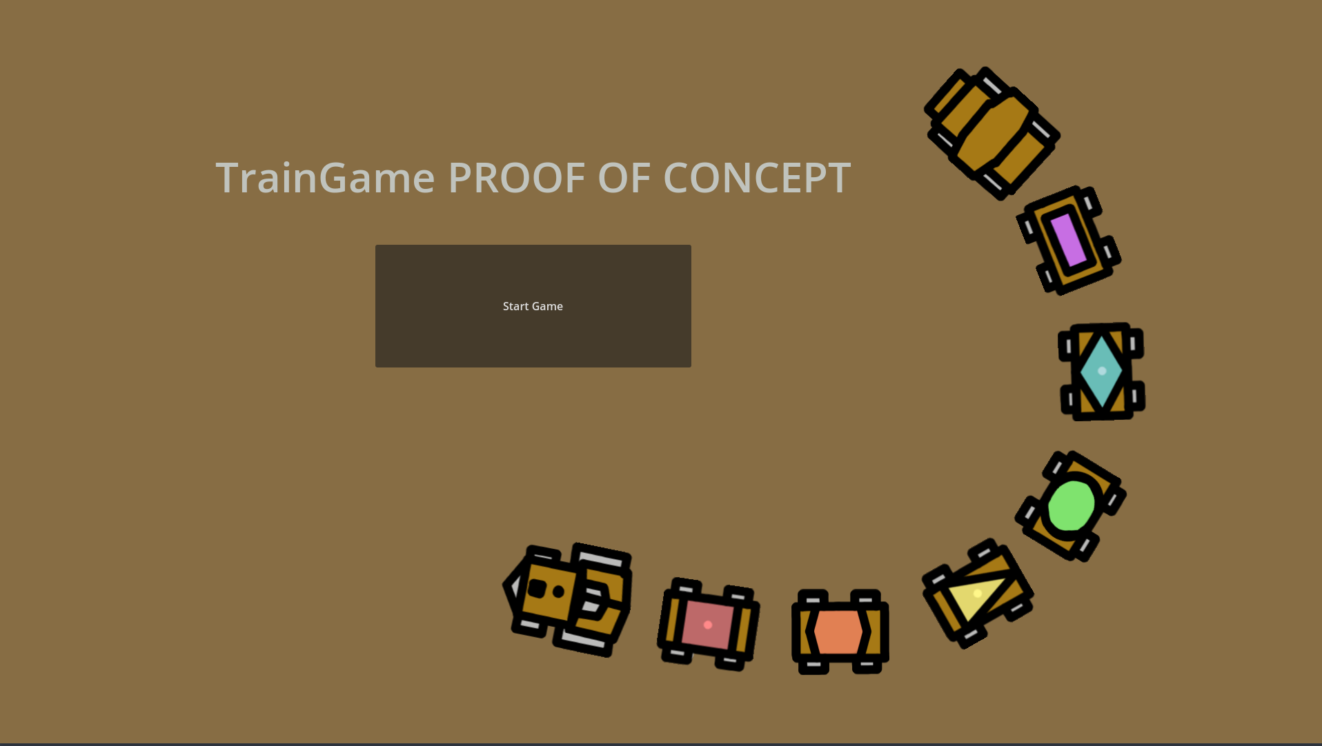TrainGame Proof of Concept by Kylergamedev