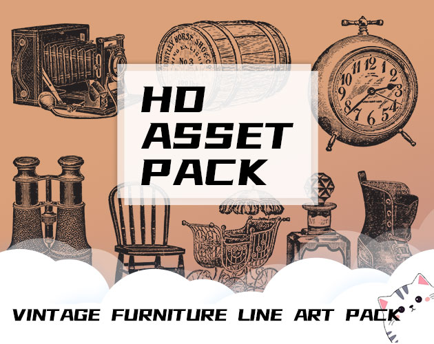 Vintage Line Art Pack（56 ) by ClaireArt