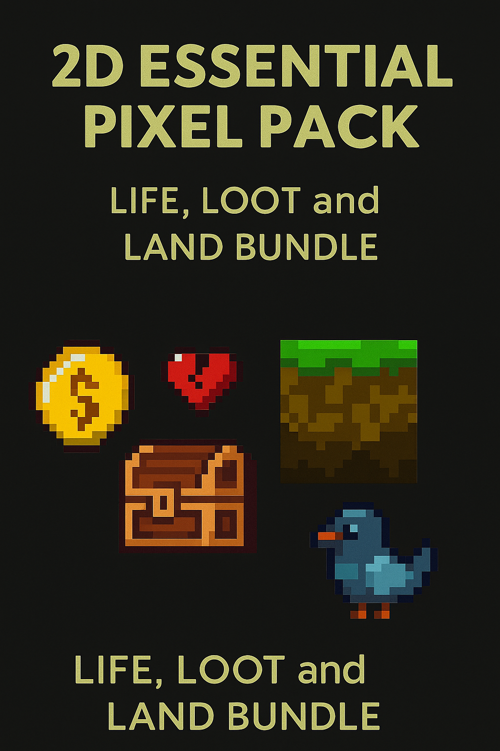2D Essential Pixel Pack - Life, Loot and Land Bundle by adriisan