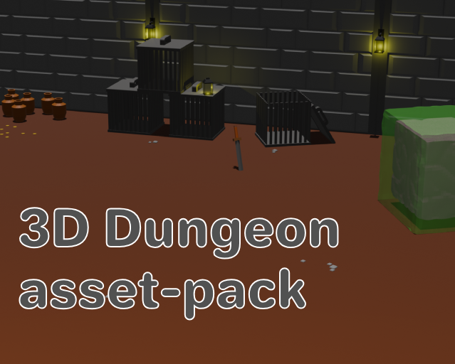 3D Dungeon asset-pack by B0z