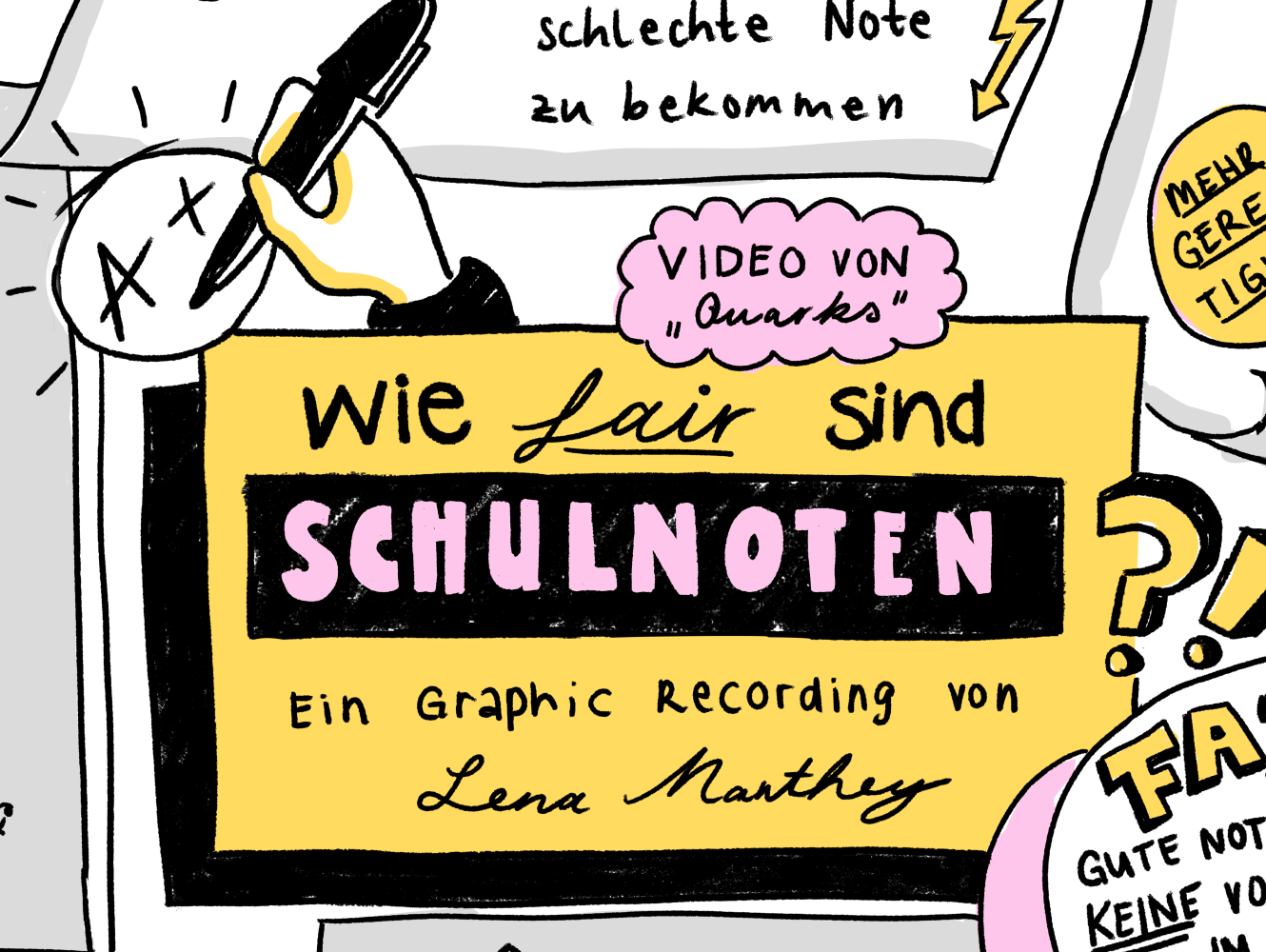 Graphic Recording - Schulnoten by mad3inheaven