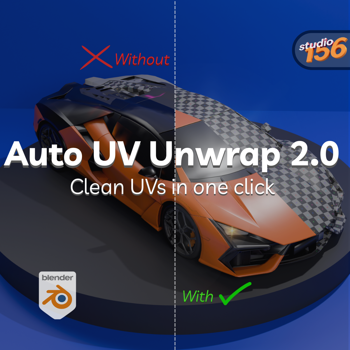 Auto UV Unwrap & Pack 2.0: Seamless UV Mapping by Studio156