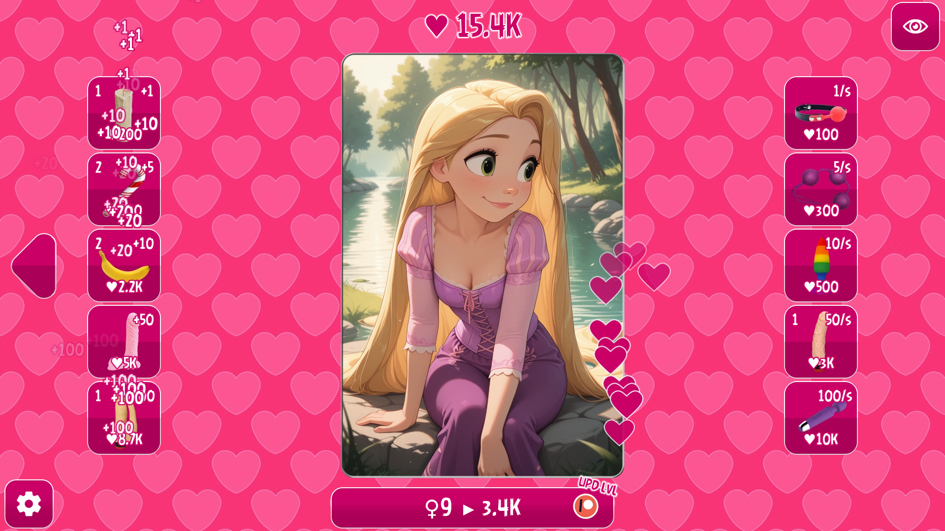 Rapunzel Clicker (v1.0) - Rapunzel Clicker (v1.3) [Character from the cartoon: Tangled] by Tap ...