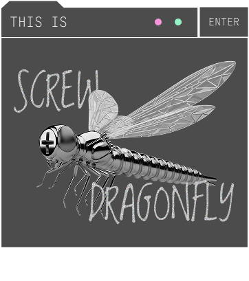 Screw Dragonfly by mehuzhe