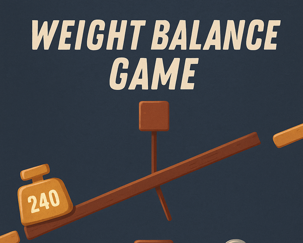 Weight Balance Game by GamerRobot22 for Gamedev.js Jam 2025 - itch.io