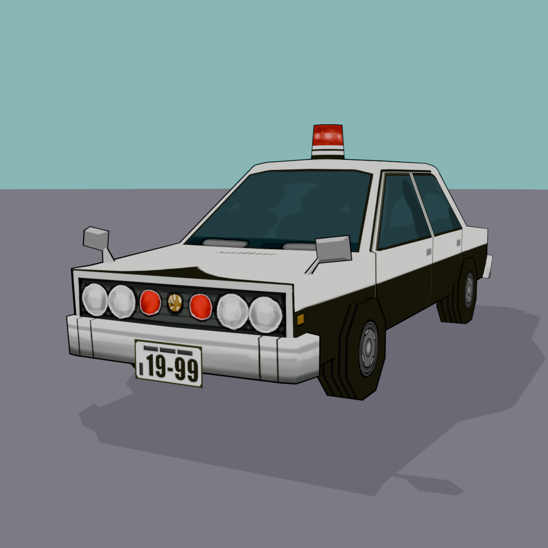 Retro Police Car by CrazyDrPants