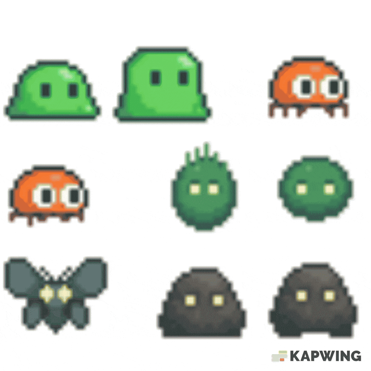 Pixel Enemies - 24x24 Simple Monsters Pack by Artist2D3D
