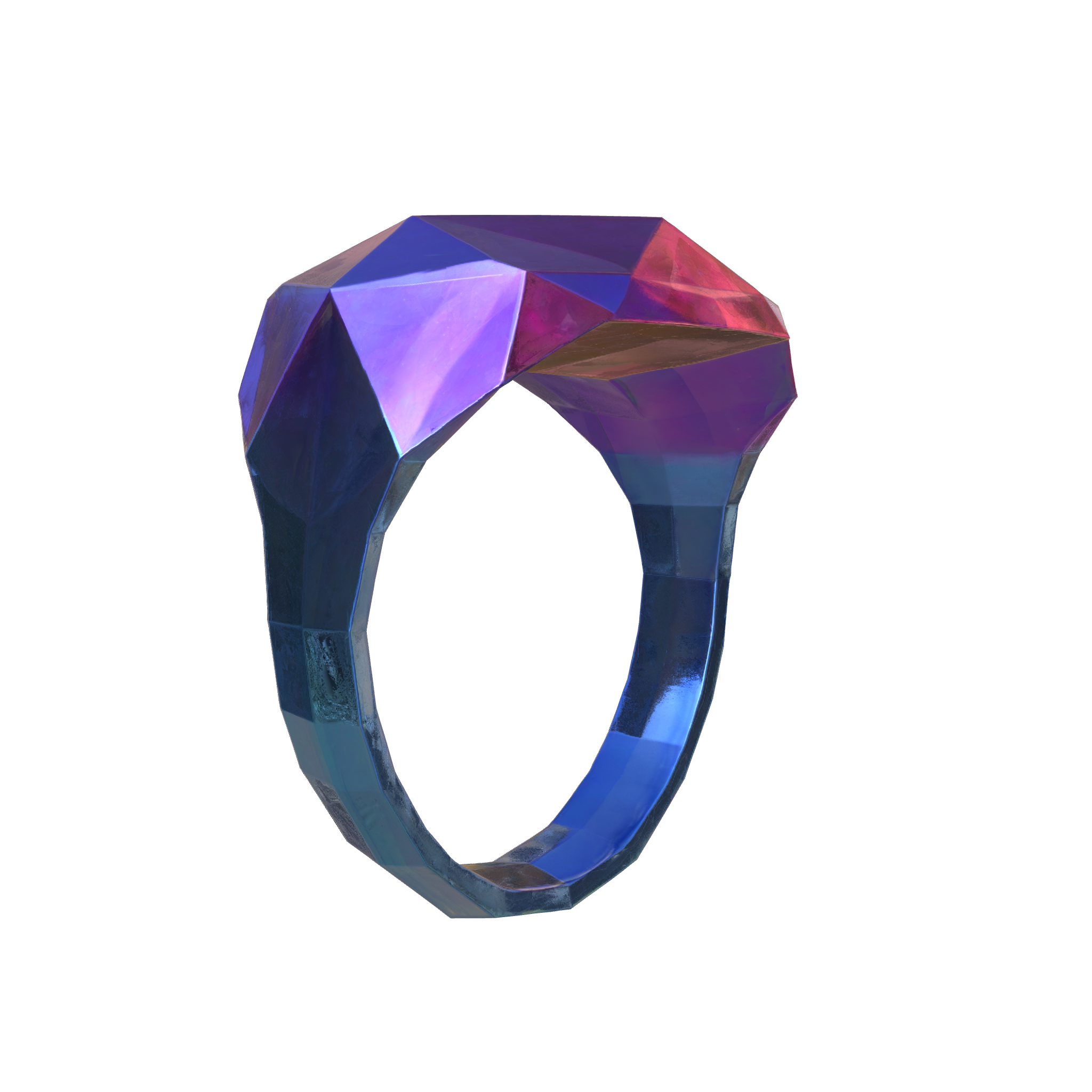 Violet Jagged Ring 3d model by Entertain Time