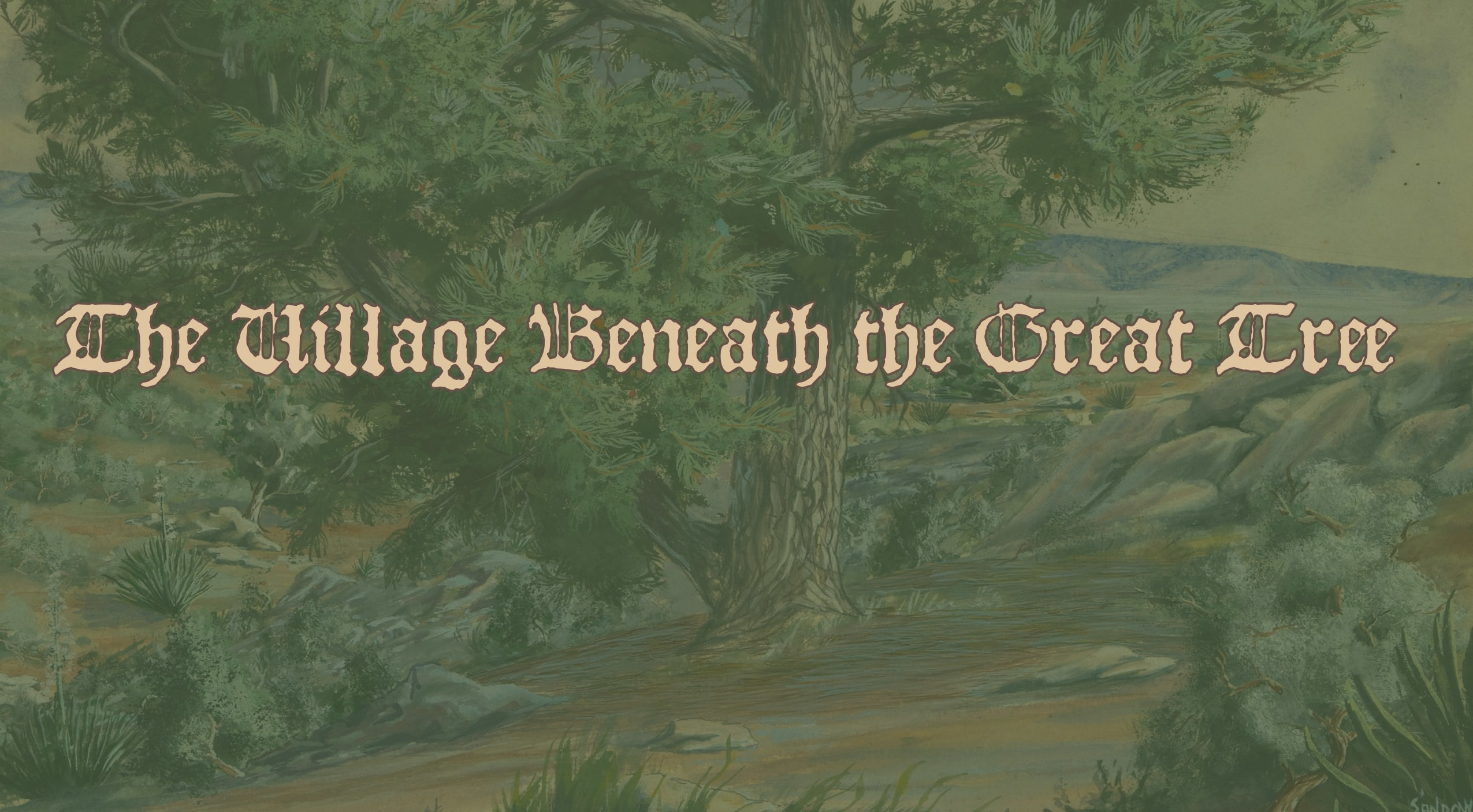 The Village Beneath the Great Tree by puppersv