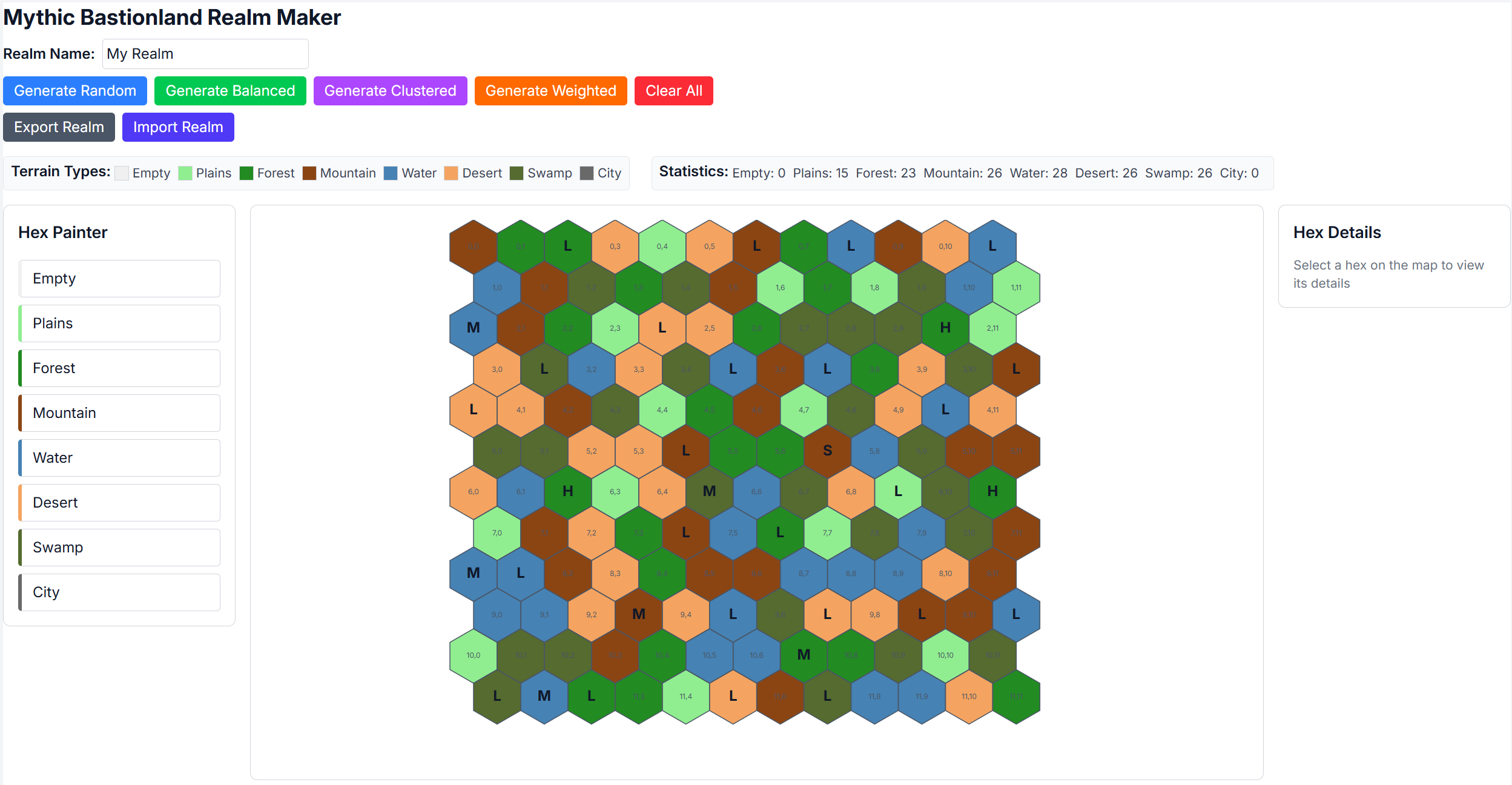 Mythic Bastionland Realm Maker by mmacphail