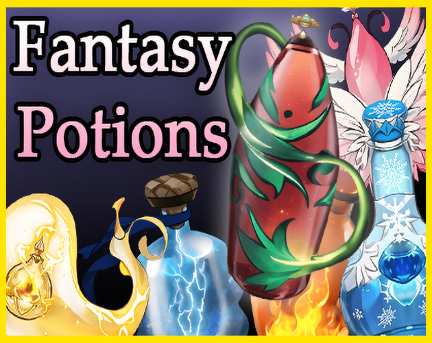 Fantasy Potions Adventure RPG Magic Potion Pack by CorianderGames